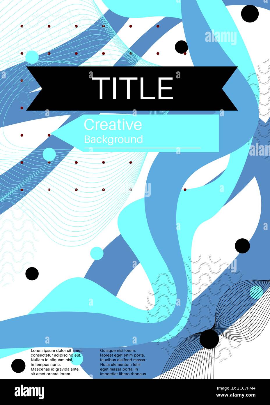 Book cover, poster or banner template design. Vector illustration ...