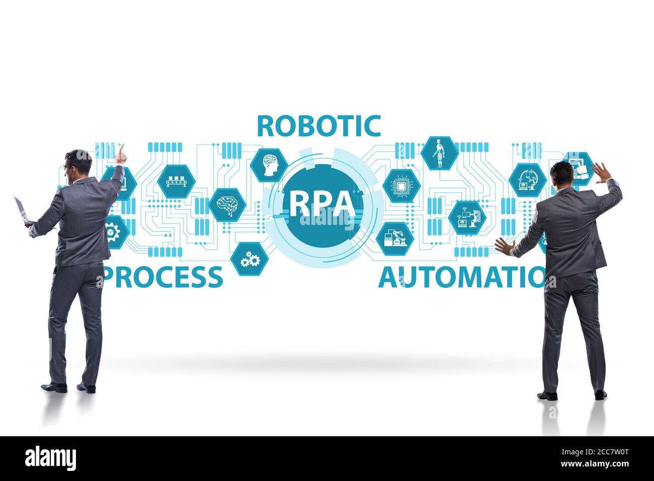 Concept of the RPA - robotic process automation Stock Photo - Alamy
