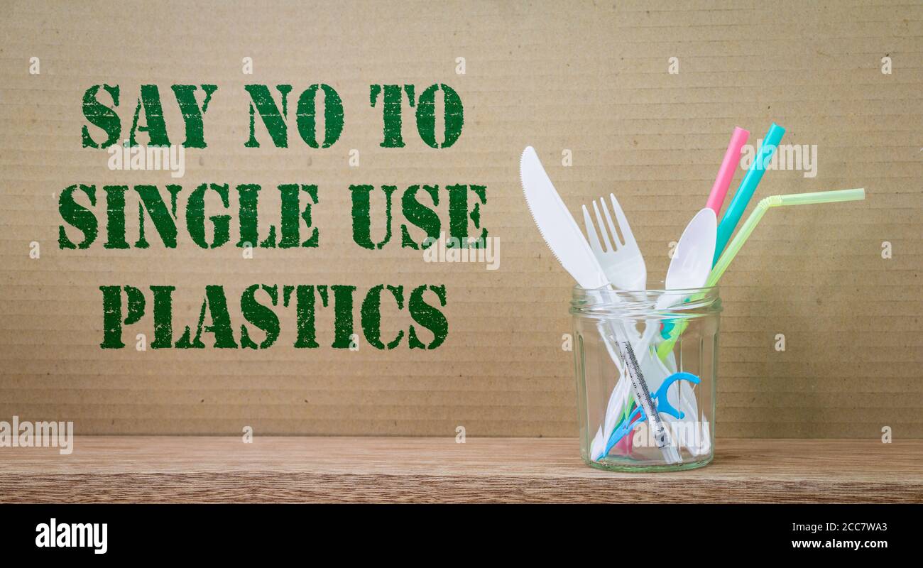 Say no plastic hi-res stock photography and images - Alamy