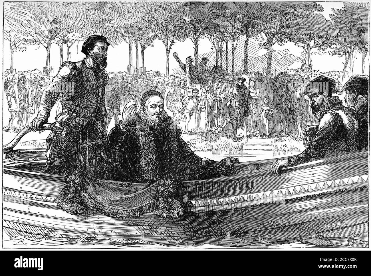 Engraving of William I, Prince of Orange (1533 – 1584), aka William the ...