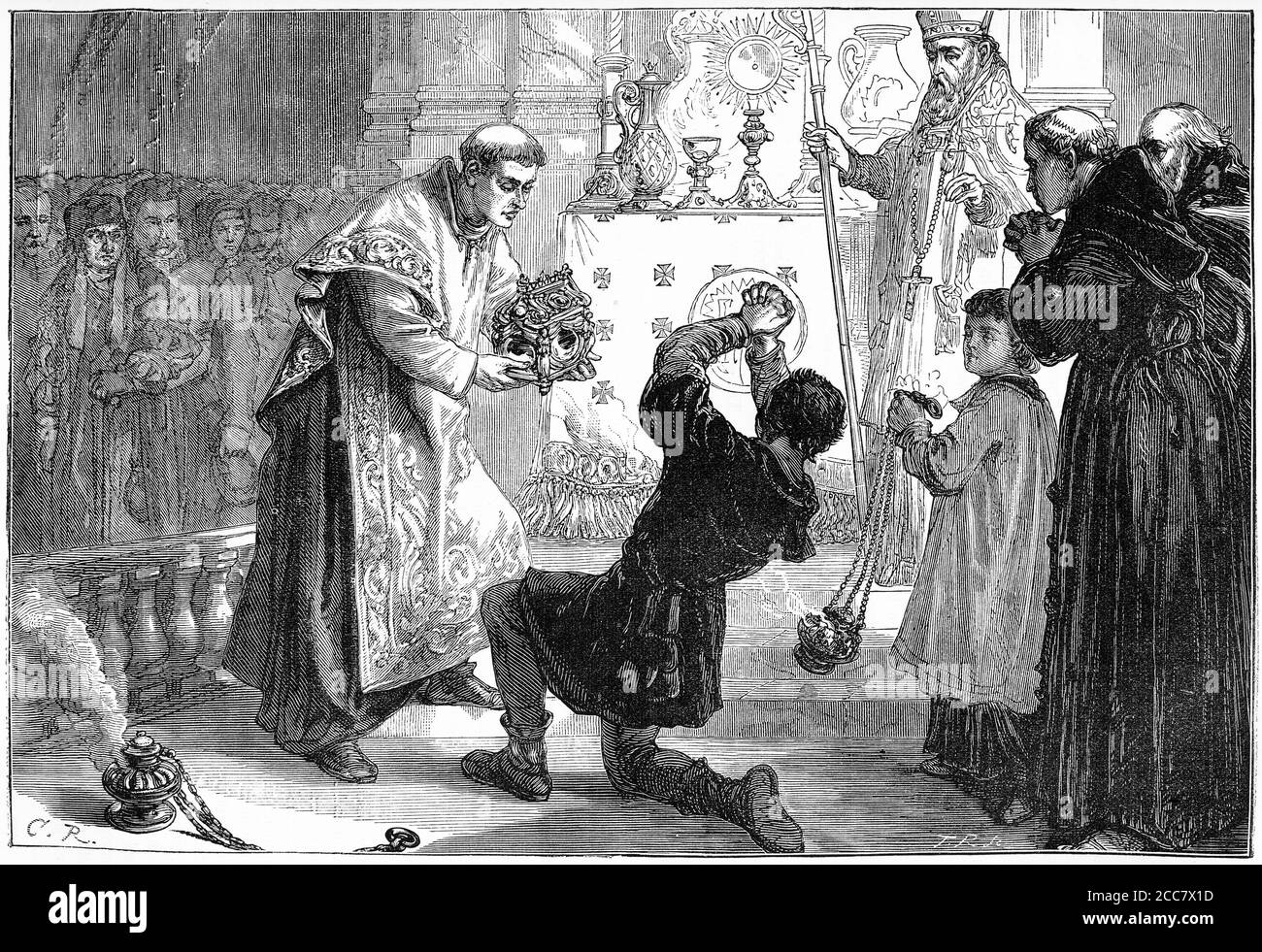 Priest exorcism hi-res stock photography and images - Alamy