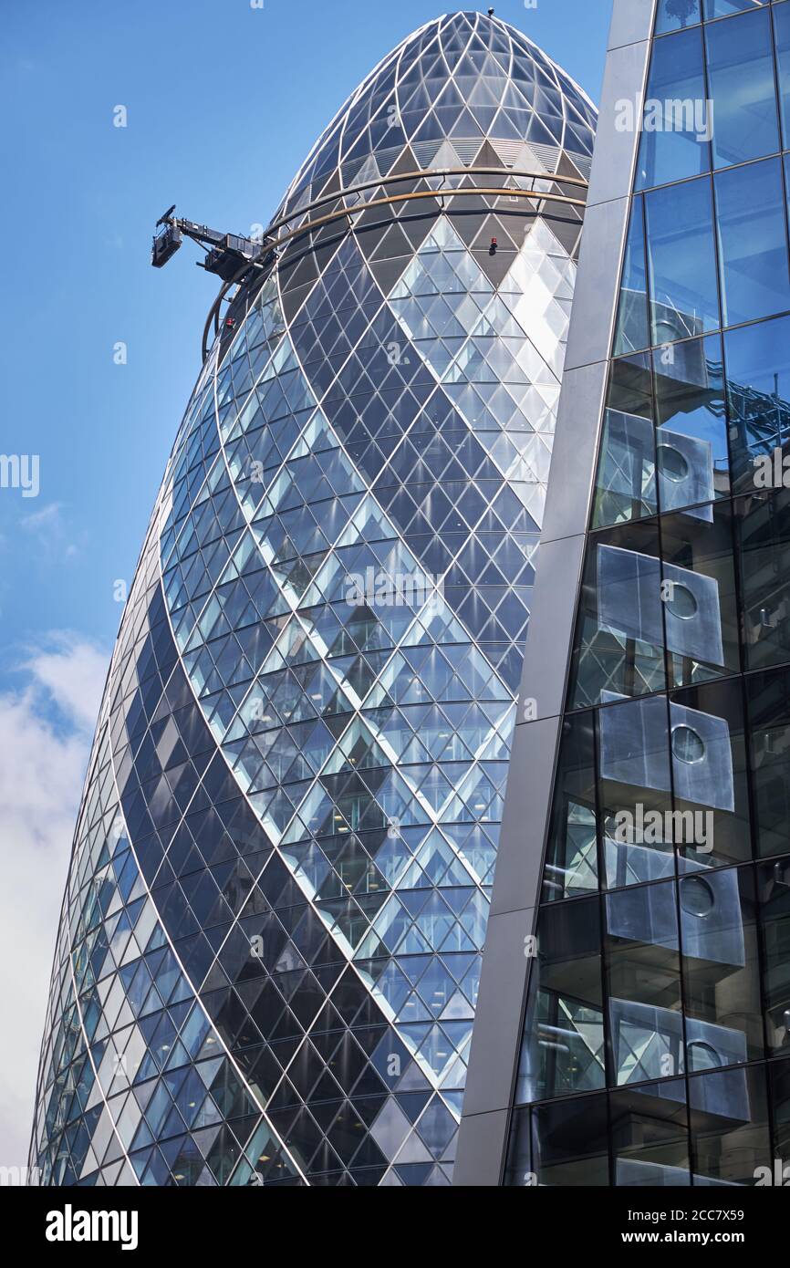 The Gherkin building in the City of London Stock Photo - Alamy