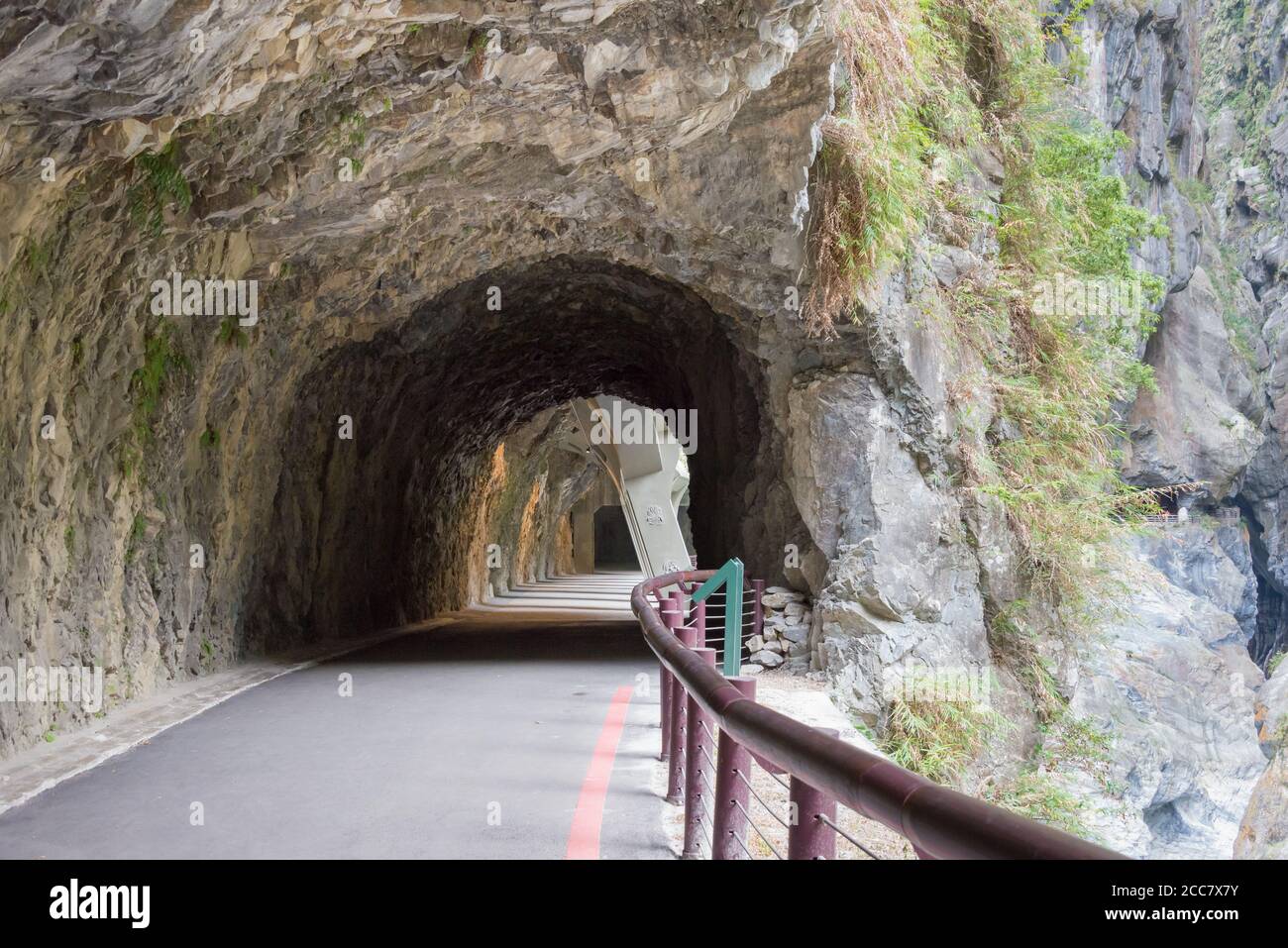 Hualien, Taiwan - Jiuqudong (Tunnel of Nine Turns) at Taroko National ...