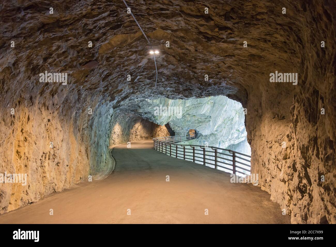 Hualien, Taiwan - Jiuqudong (Tunnel of Nine Turns) at Taroko National ...