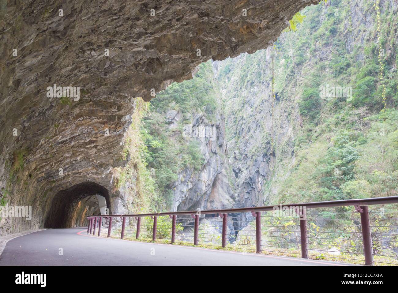 Hualien, Taiwan - Jiuqudong (Tunnel of Nine Turns) at Taroko National ...