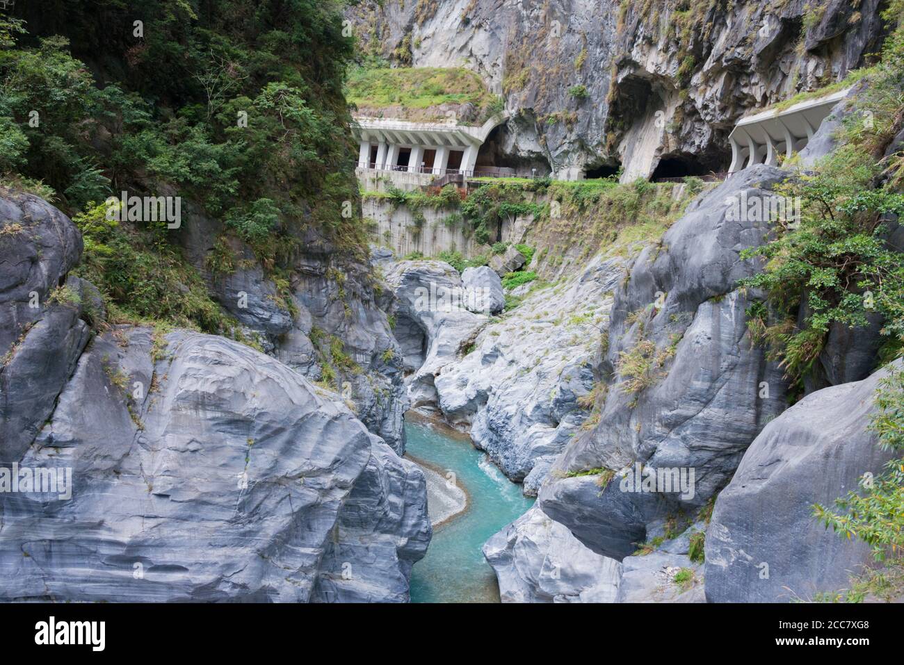 Hualien, Taiwan - Jiuqudong (Tunnel of Nine Turns) at Taroko National ...