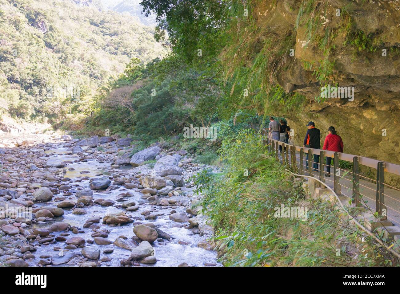Hualien, Taiwan - Shakadang Trail (Mysterious Valley Trail) at Taroko ...