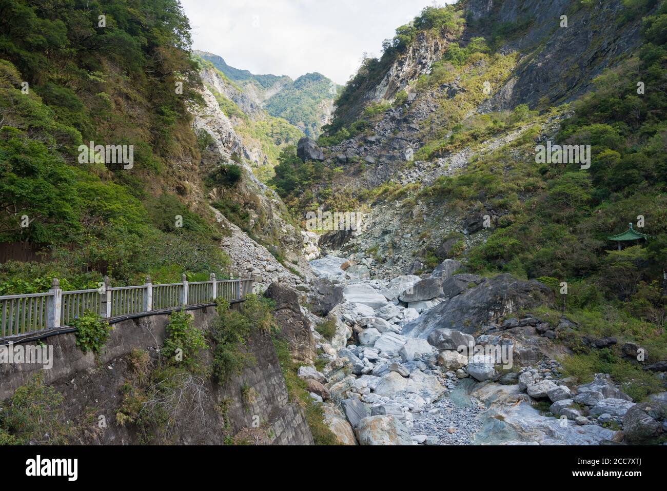 Hualien, Taiwan - Beautiful scenic view near Cimu Bridge at Taroko ...