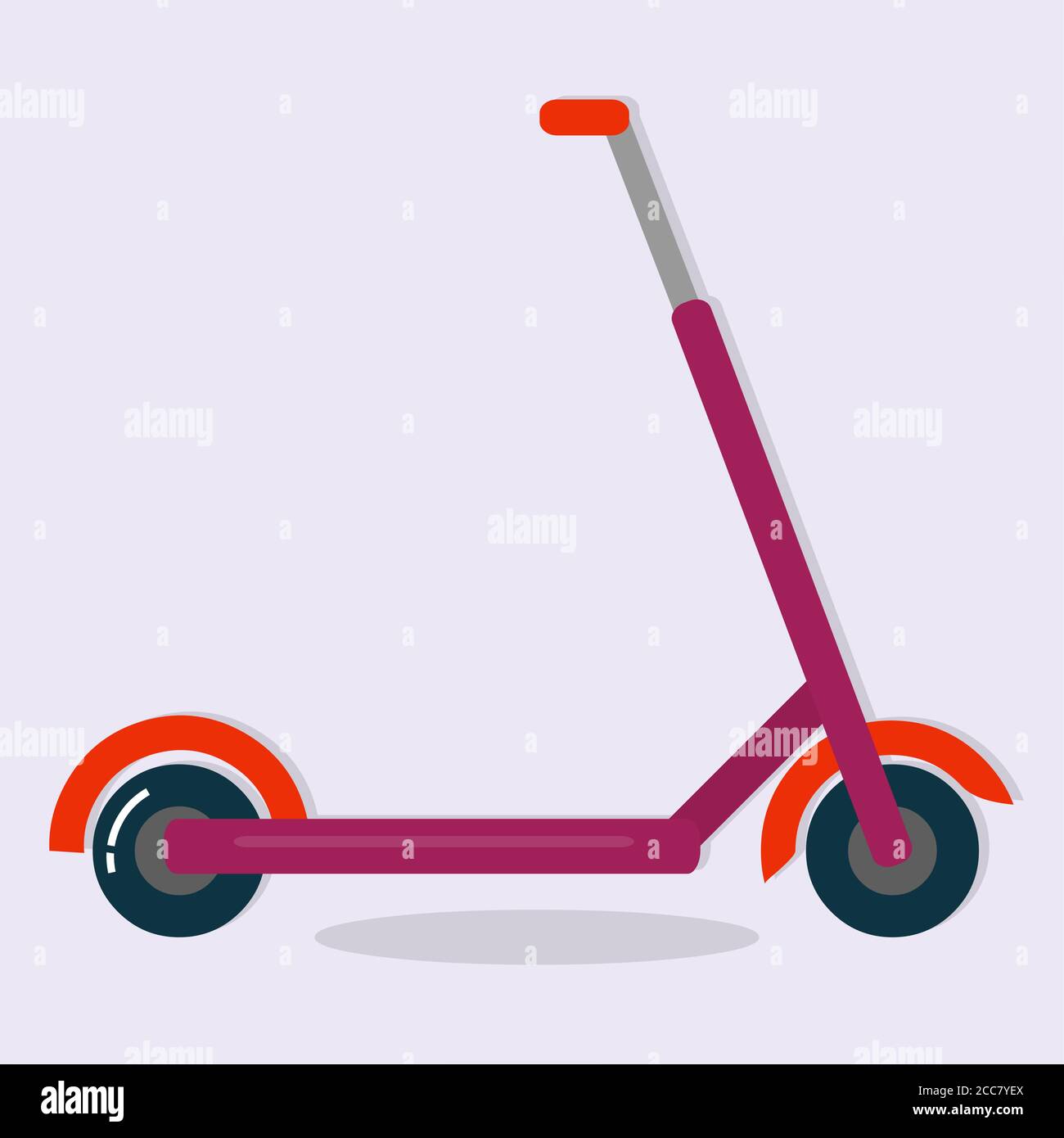 scooter isolated vector illustration in flat style Stock Vector Image ...