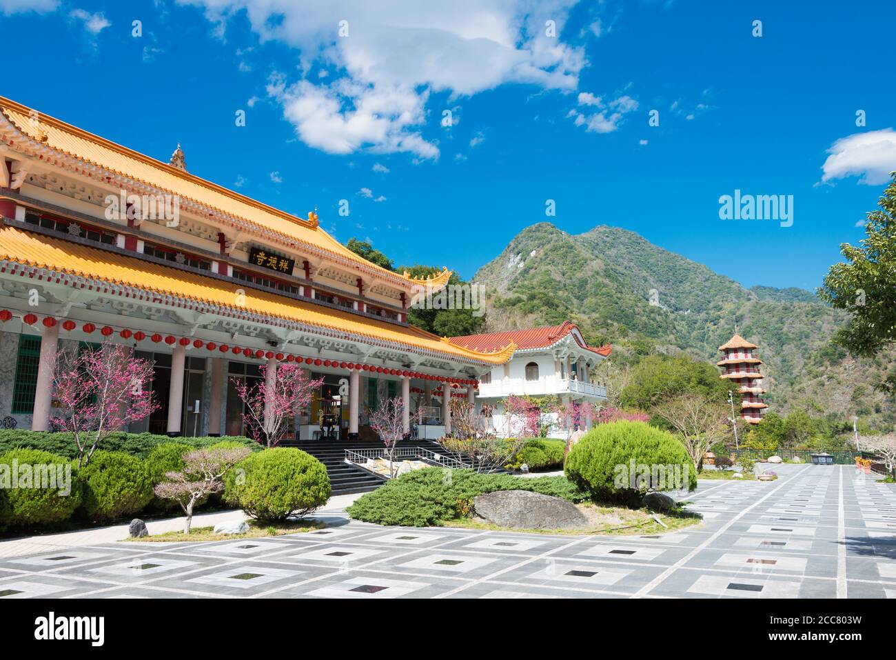 Hualien, Taiwan - Xiangde Temple at Tianxiang Recreation Area in Taroko ...