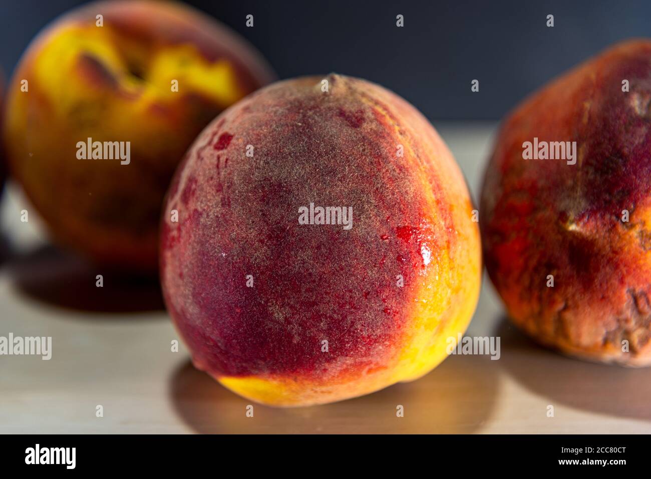 Peach fruit. Fruit that originates in China, where it is considered the ...