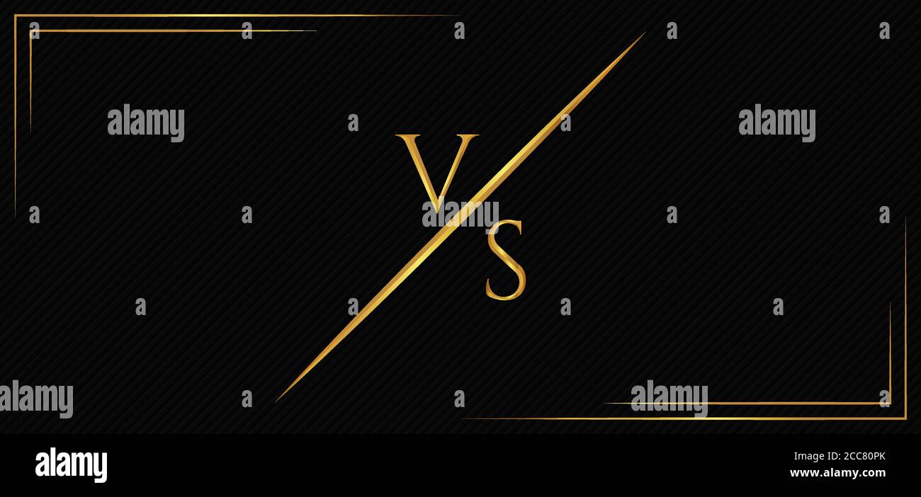 Luxury gold frame versus concept overlap pattern background. vector ...