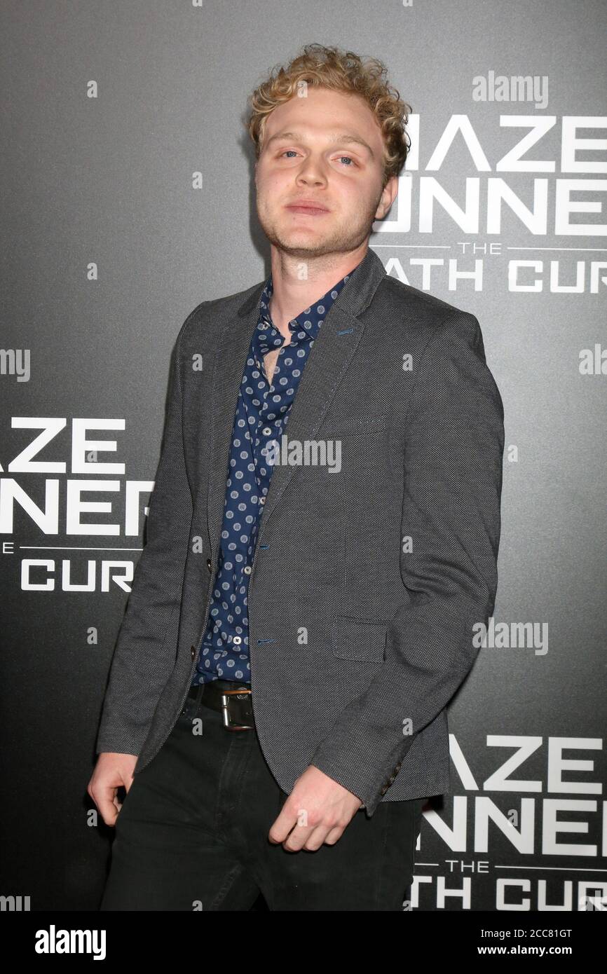 LOS ANGELES - JAN 18: Joe Adler at the Maze Runner: The Death Cure Fan ...