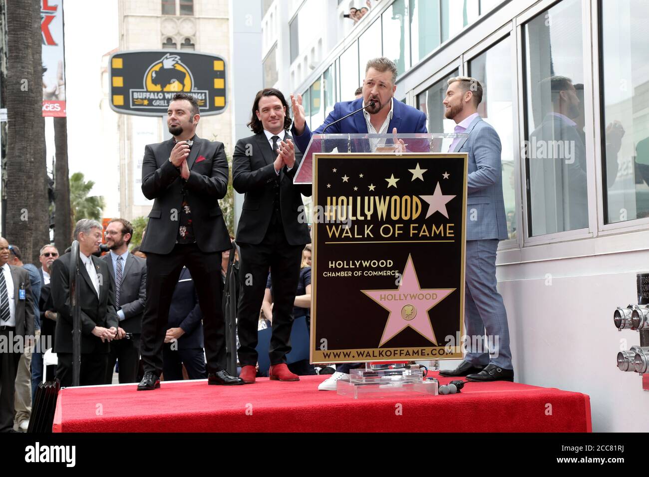 LOS ANGELES - APR 30: Joey Fatone, NSYNC at the *NSYNC Star Ceremony on ...