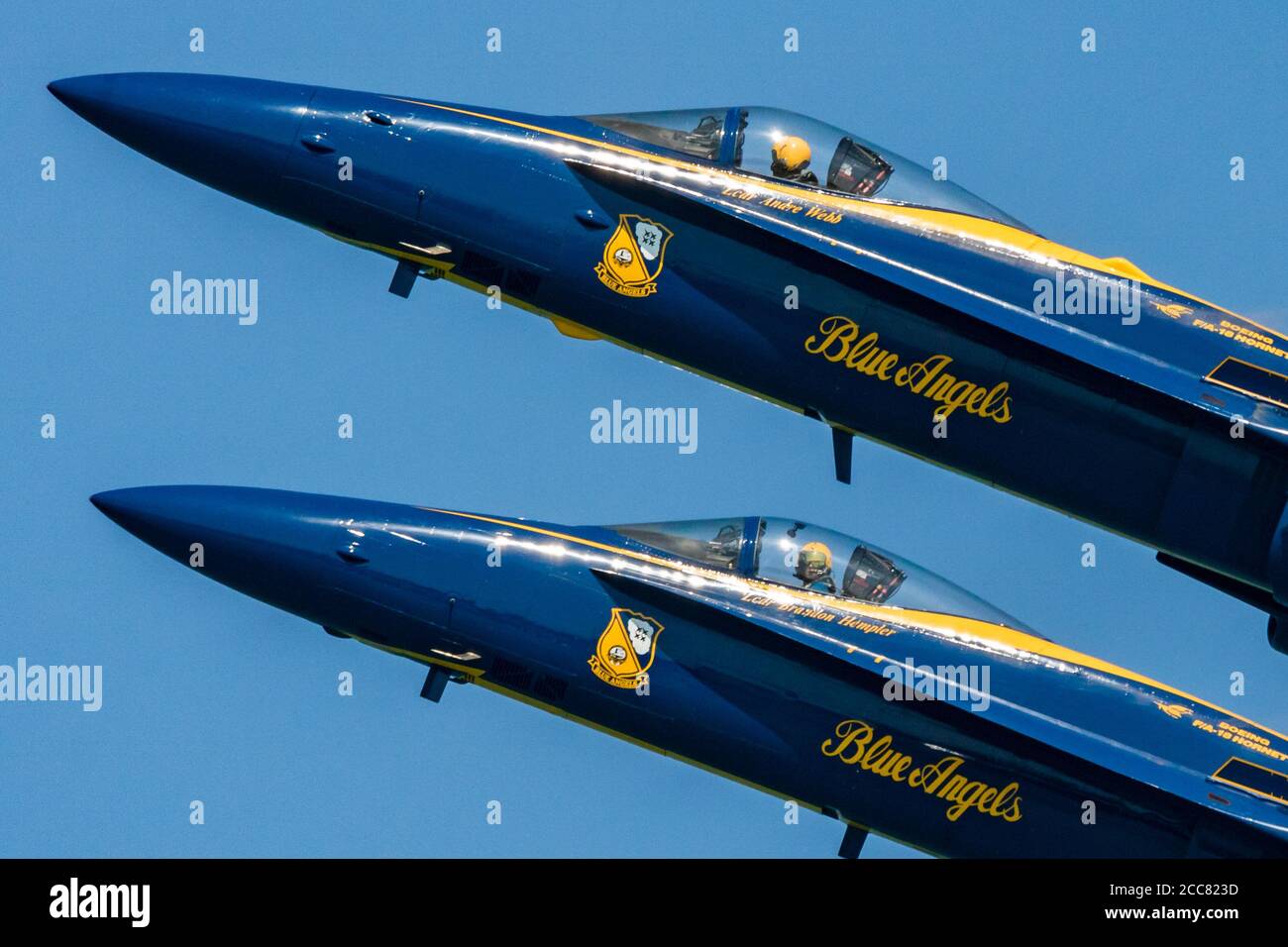 The amazing Blue Angels put on a great air show demonstration Stock ...