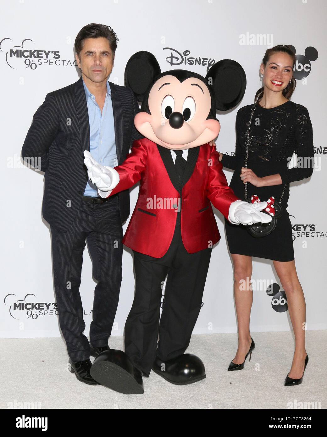 LOS ANGELES - OCT 6: John Stamos, Mickey Mouse, Caitlin McHugh at the ...