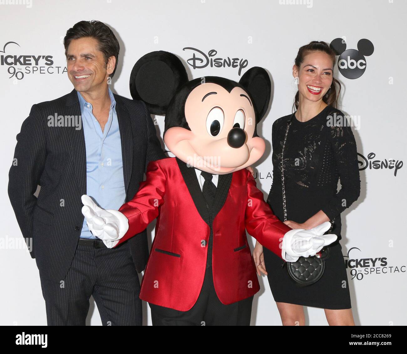 LOS ANGELES - OCT 6: John Stamos, Mickey Mouse, Caitlin McHugh at the ...