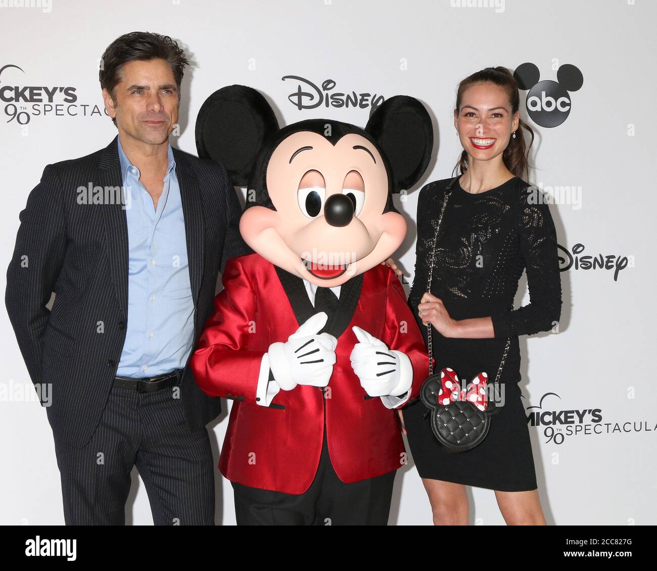 LOS ANGELES - OCT 6: John Stamos, Mickey Mouse, Caitlin McHugh at the ...