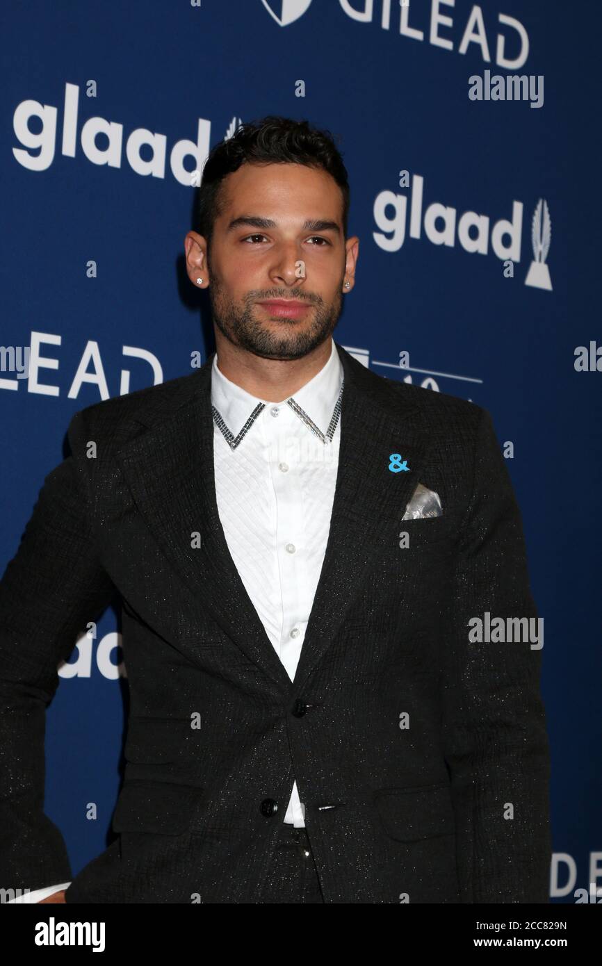 LOS ANGELES - APR 12: Johnny Sibilly at GLAAD Media Awards Los Angeles ...
