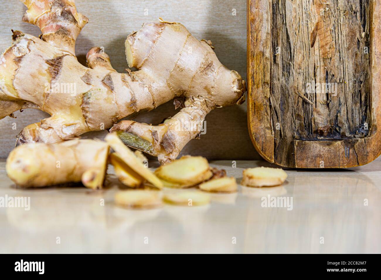 Ginger root. Ginger has a spicy flavor and can be used in both savory ...