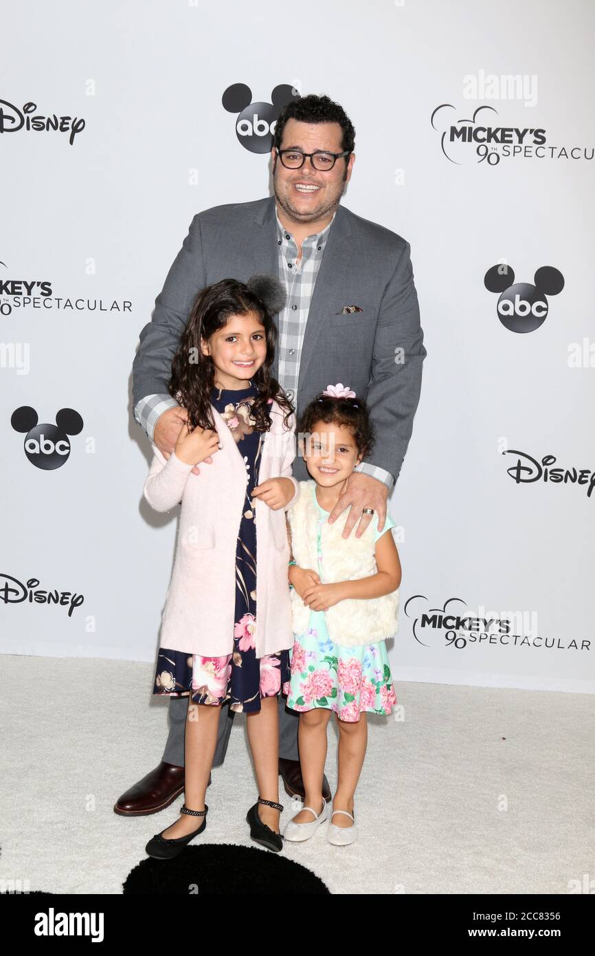 LOS ANGELES - OCT 6: Josh Gad, children at the Mickey's 90th ...
