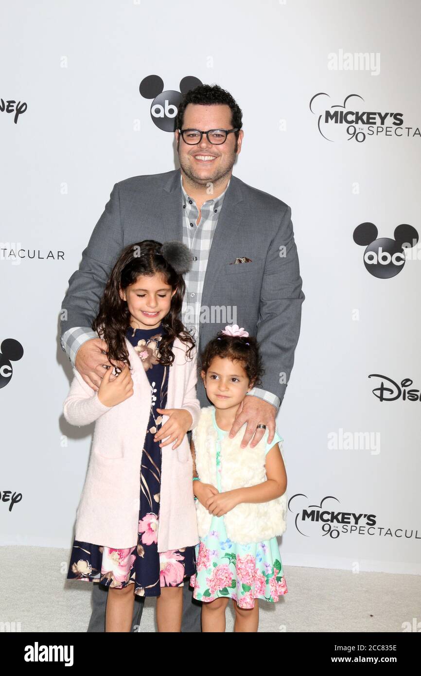 LOS ANGELES - OCT 6: Josh Gad, children at the Mickey's 90th ...