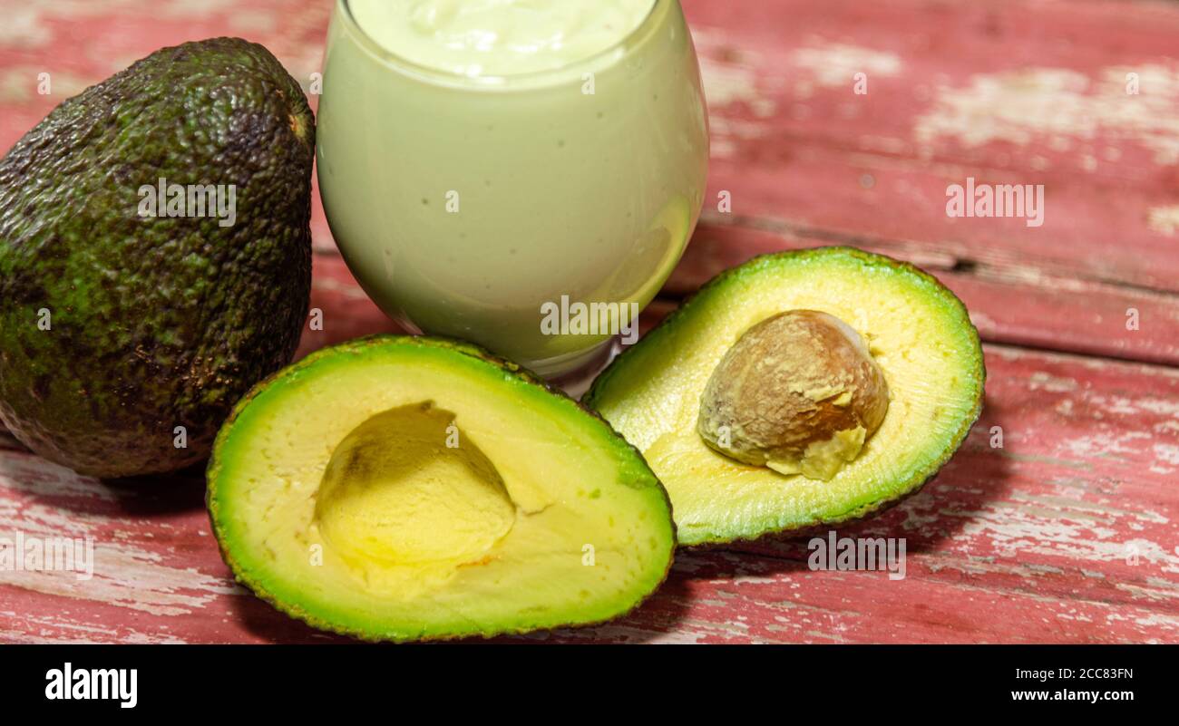 American persea. Avocado cream. Tropical fruit. Guacamole. Avocado ...