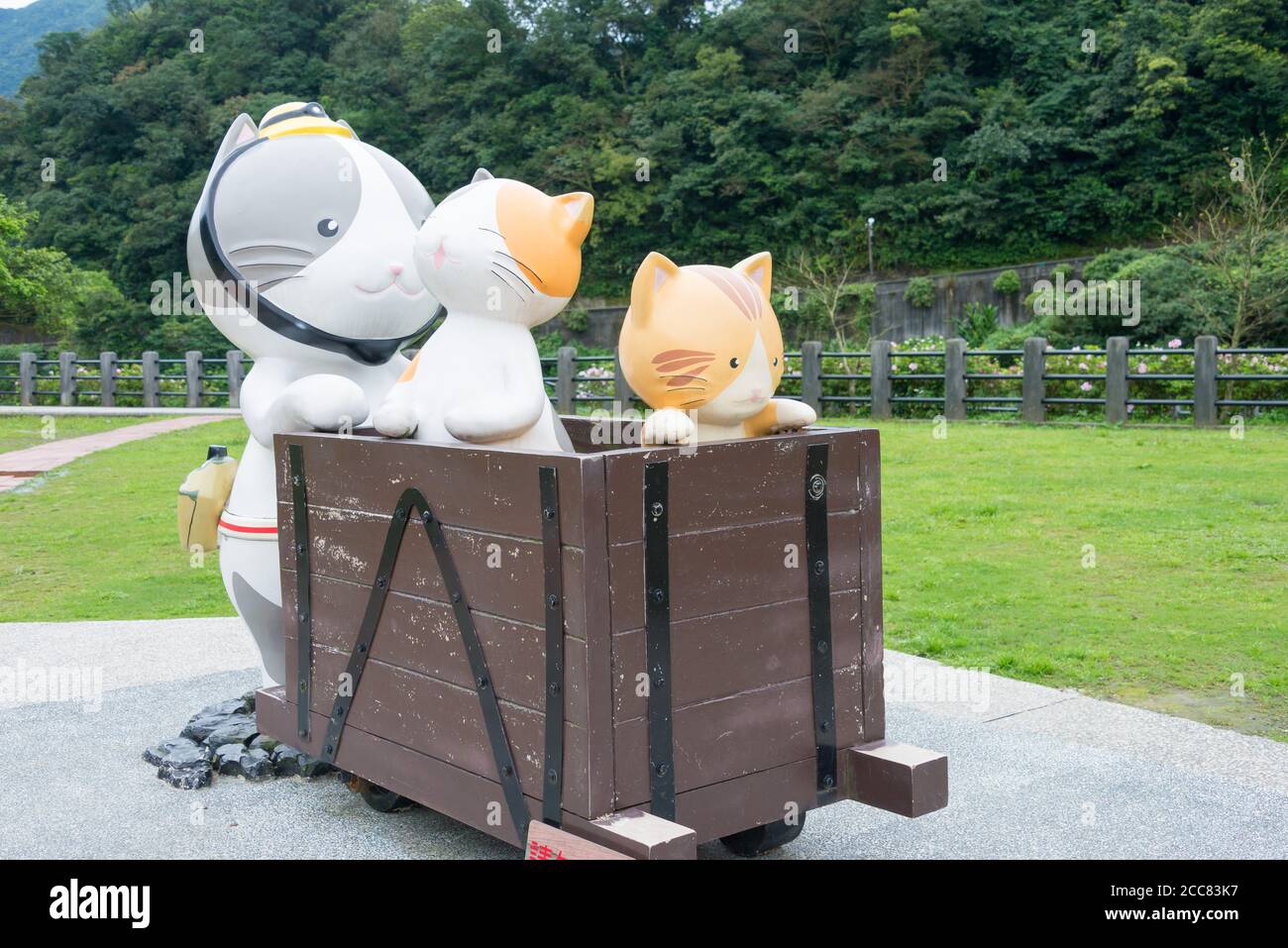 New Taipei City, Taiwan - Houtong Cat Village. a famous tourist spot in ...