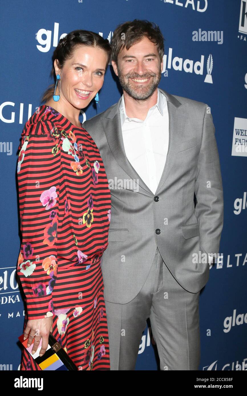 LOS ANGELES - APR 12: Katie Aselton, Mark Duplass at GLAAD Media Awards ...