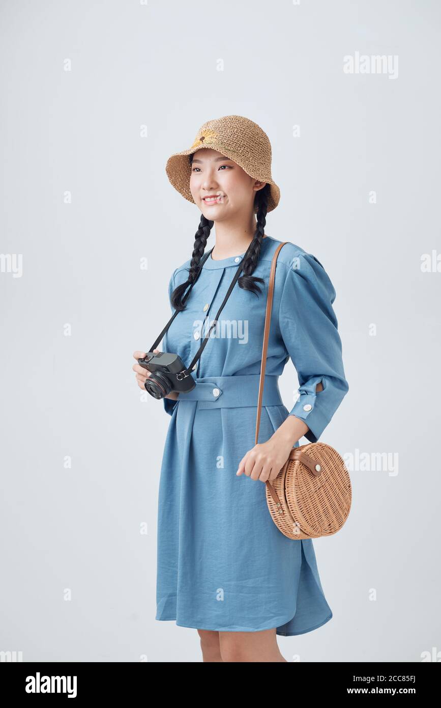 Portrait of pretty woman in a studio for a beauty session - Beautiful ...