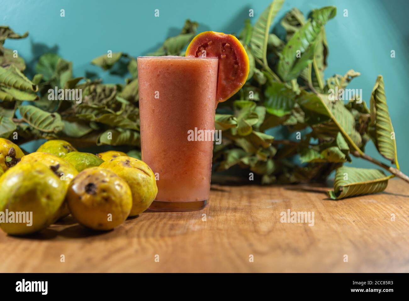 Guava's juice. Scientific name: Psidium guajava L. is one of the ...