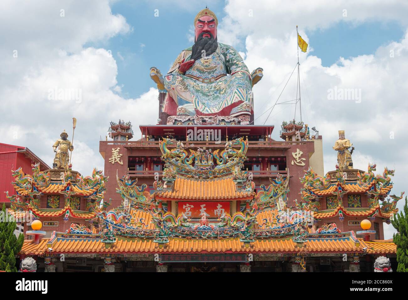Taichung, Taiwan - Guanyu Statue at Nantian Temple in Taichung, Taiwan ...