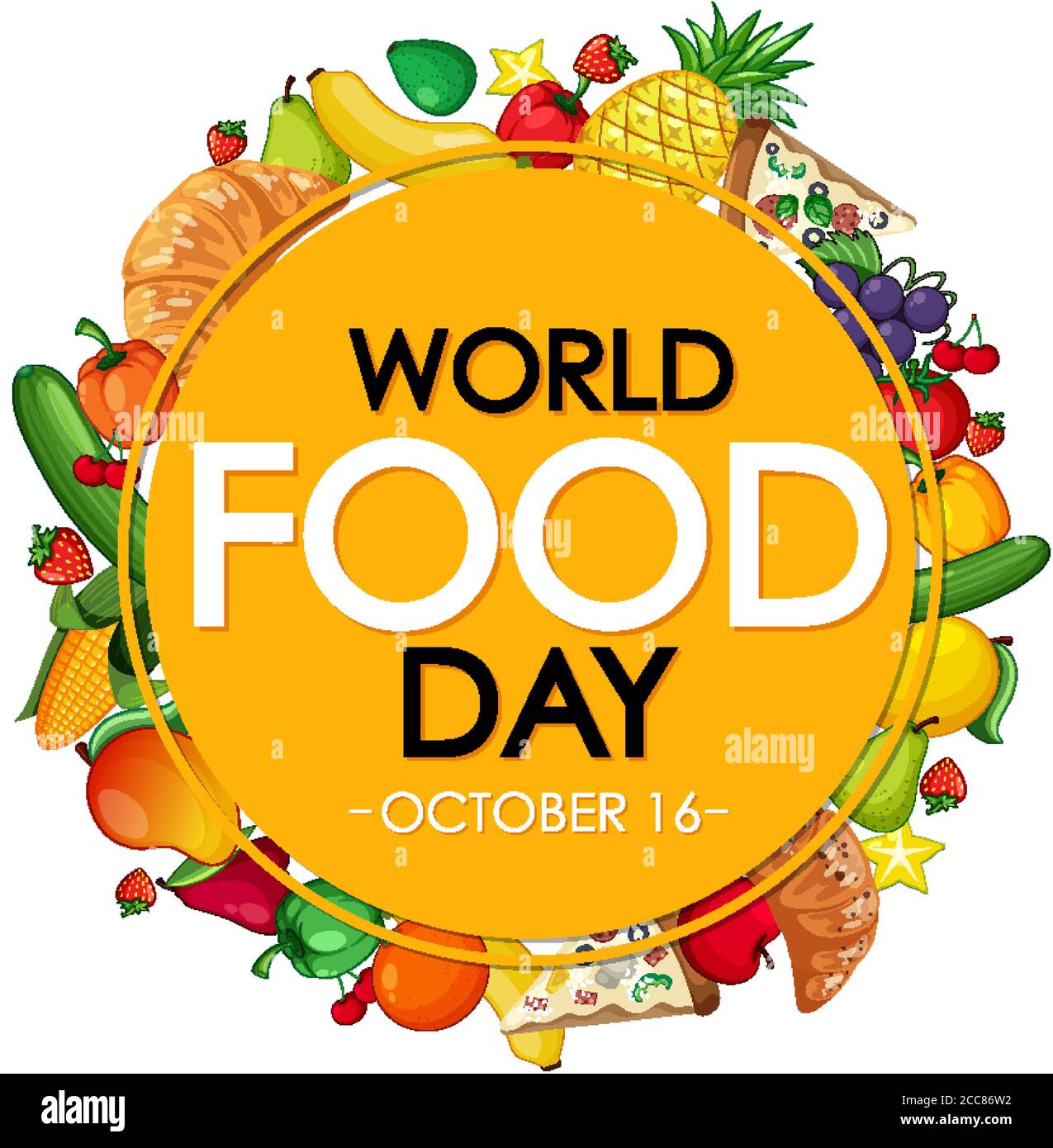 World food day banner illustration Stock Vector Image & Art - Alamy