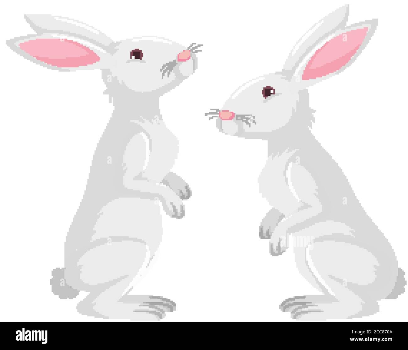 Cute simple bunny cartoon illustration Stock Vector Image & Art - Alamy