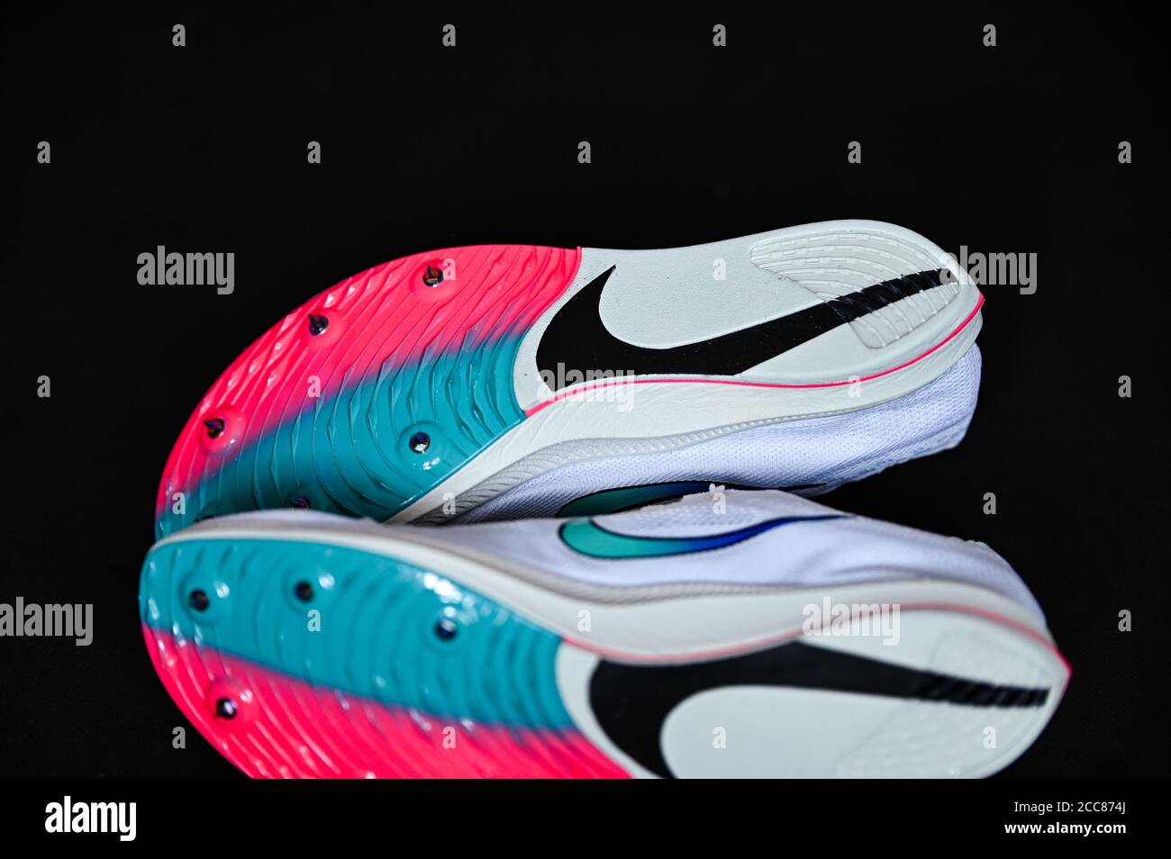 BANGKOK, THAILAND, AUGUST 17. 2020. Nike ZoomX Dragonfly Racing Spike ...