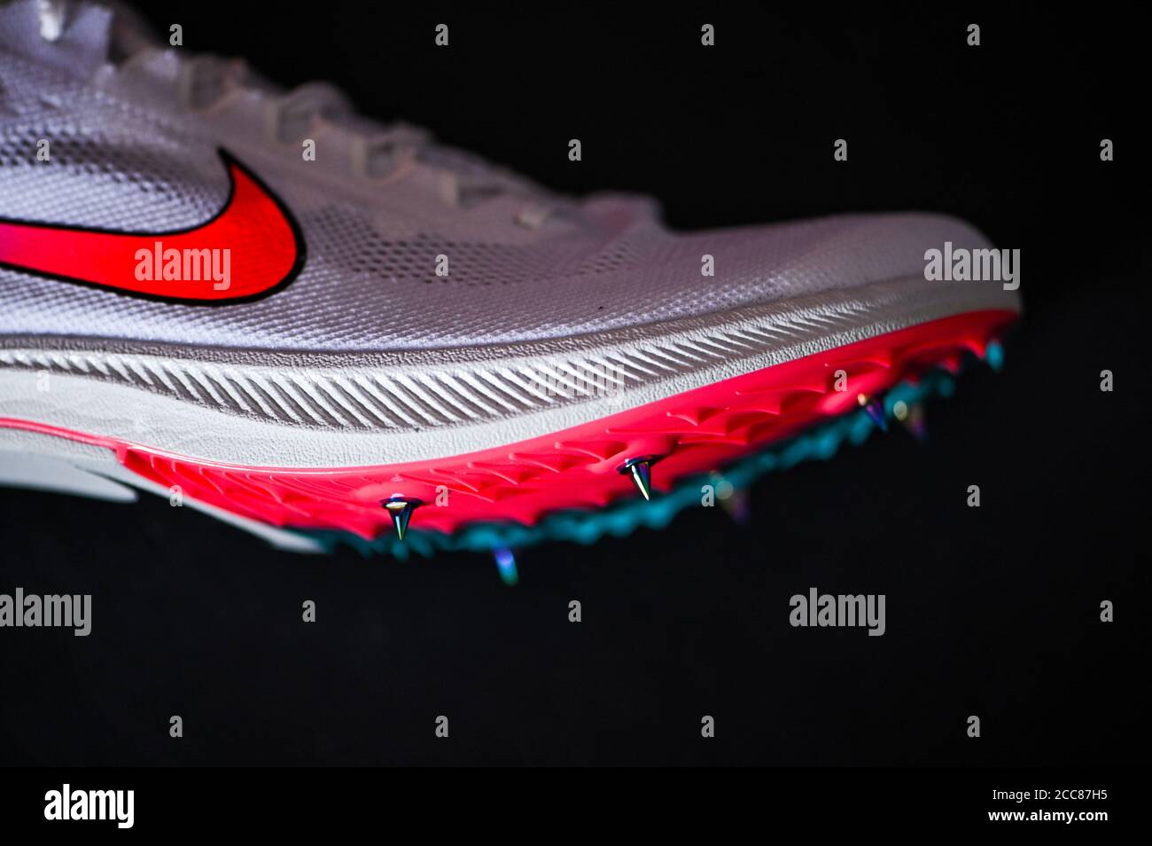 BANGKOK, THAILAND, AUGUST 17. 2020. Nike ZoomX Dragonfly Racing Spike ...