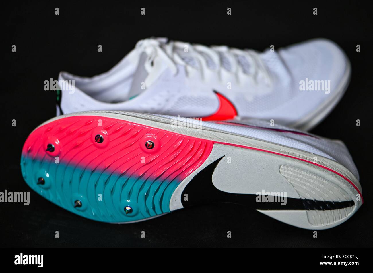 BANGKOK, THAILAND, AUGUST 17. 2020. Nike ZoomX Dragonfly Racing Spike ...
