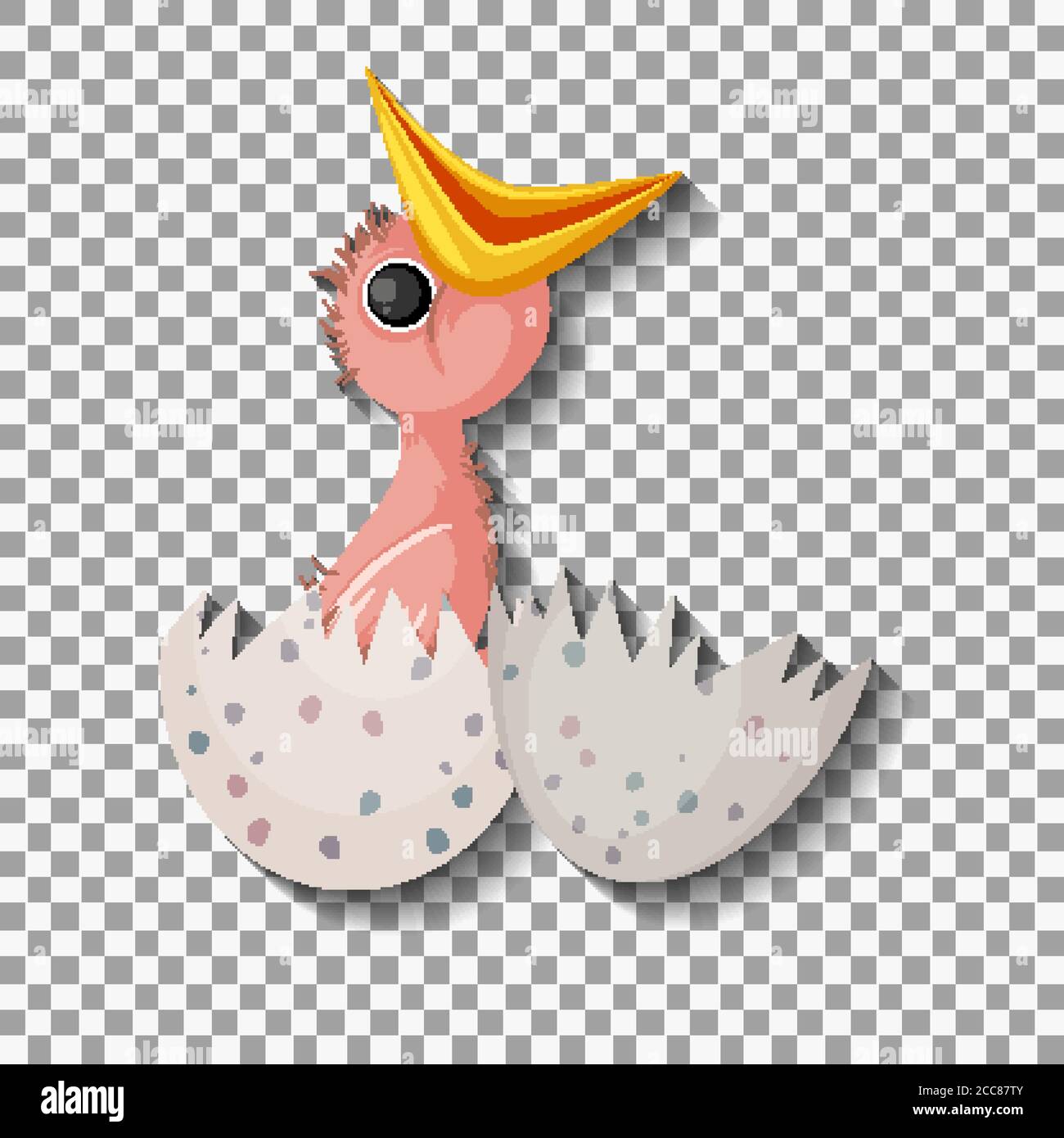 Chick hatchling egg cartoon illustration Stock Vector Image & Art - Alamy