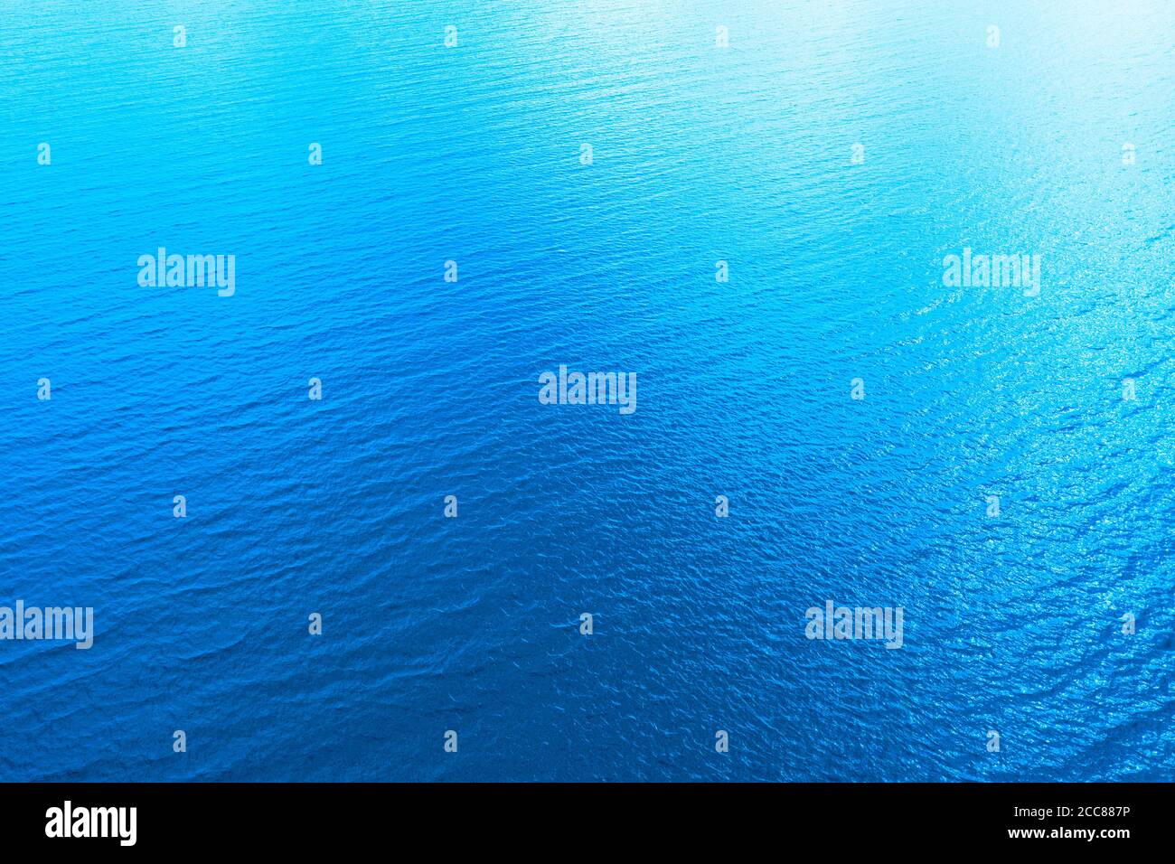 Aerial view of a crystal clear sea water texture. View from above ...