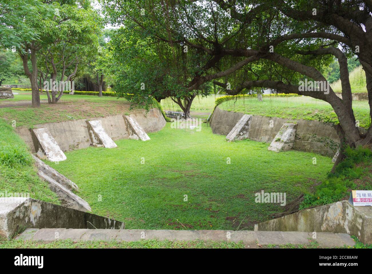 Tainan, Taiwan - Eternal Golden Castle (Erkunshen Battery) in Tainan ...