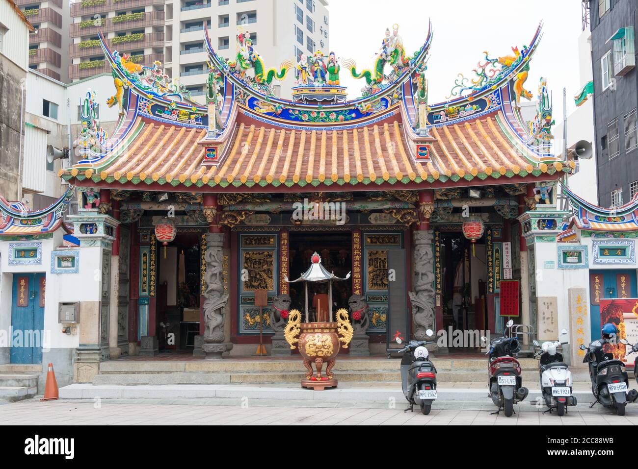 Tainan, Taiwan - Taiwan Fu City God Temple in Tainan, Taiwan. The ...