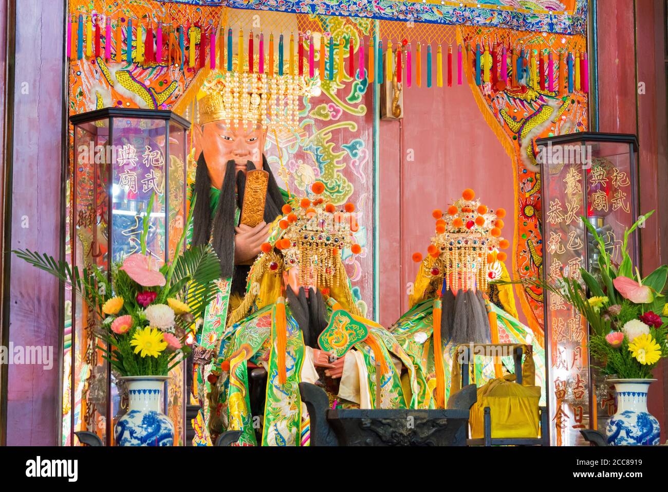 Tainan, Taiwan - Ji Dian Wu Miao in Tainan, Taiwan. The temple was ...