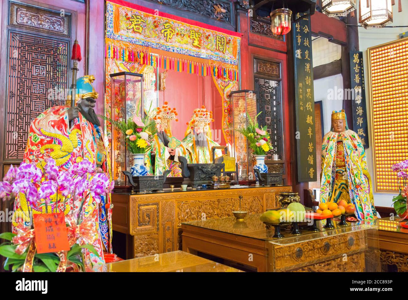 Tainan, Taiwan - Ji Dian Wu Miao in Tainan, Taiwan. The temple was ...