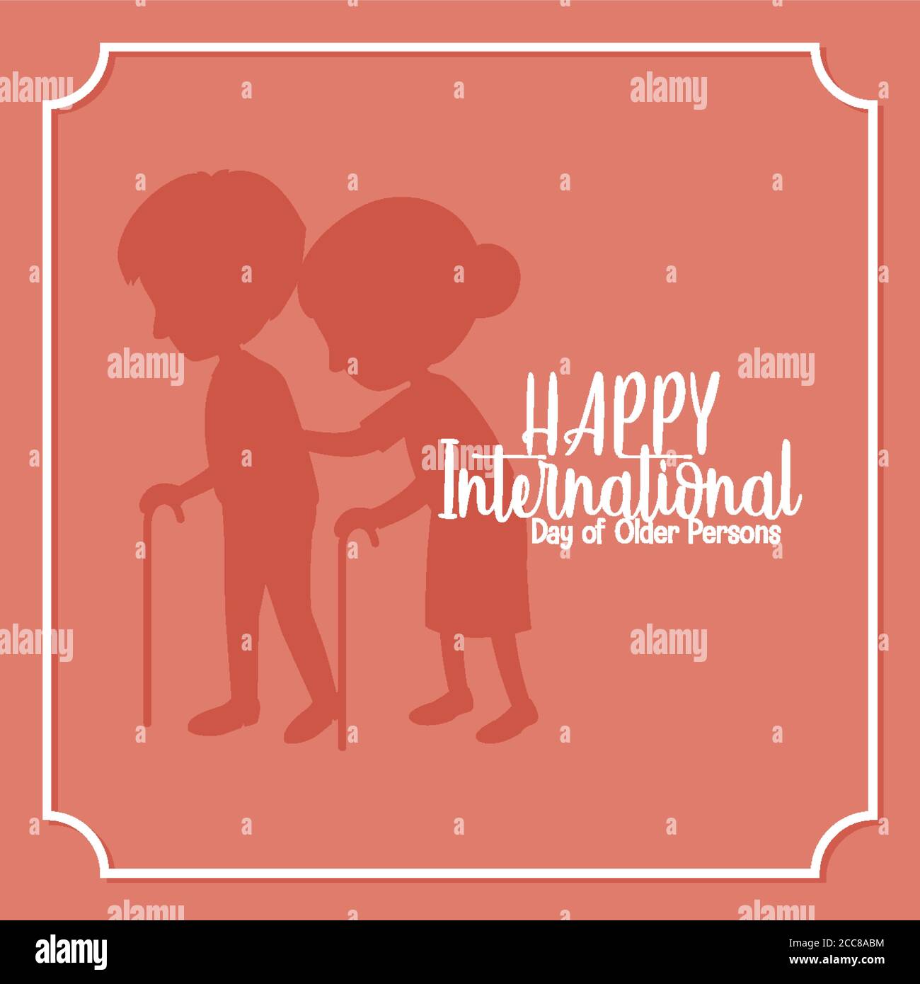 International day of older persons banner illustration Stock Vector ...