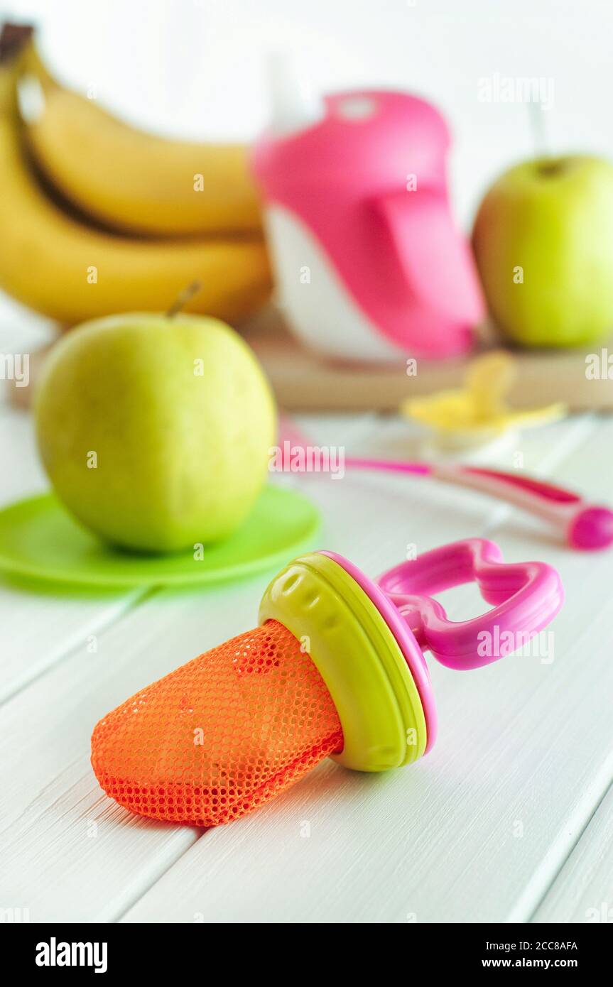 Child tasting banana hi-res stock photography and images - Alamy