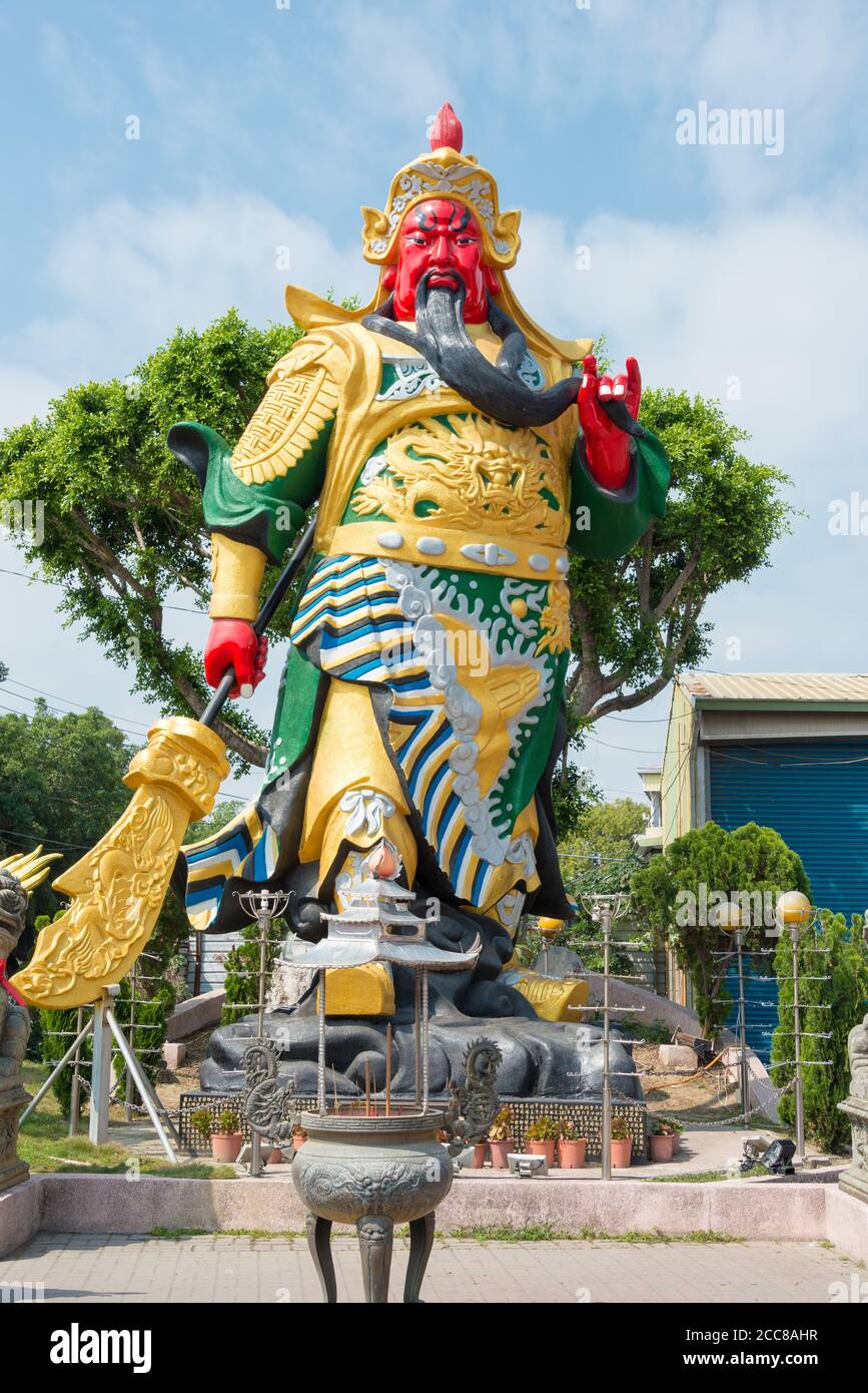 Tainan, Taiwan - Guanyu Statue at Wu Temple of Yanshui in Yanshuei ...
