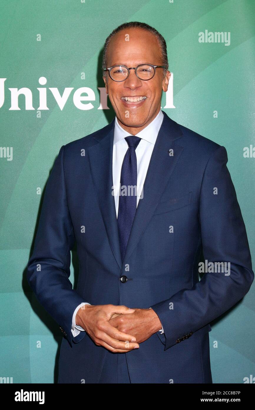 LOS ANGELES - MAY 2: Lester Holt at the NBCUniversal Summer Press Day ...