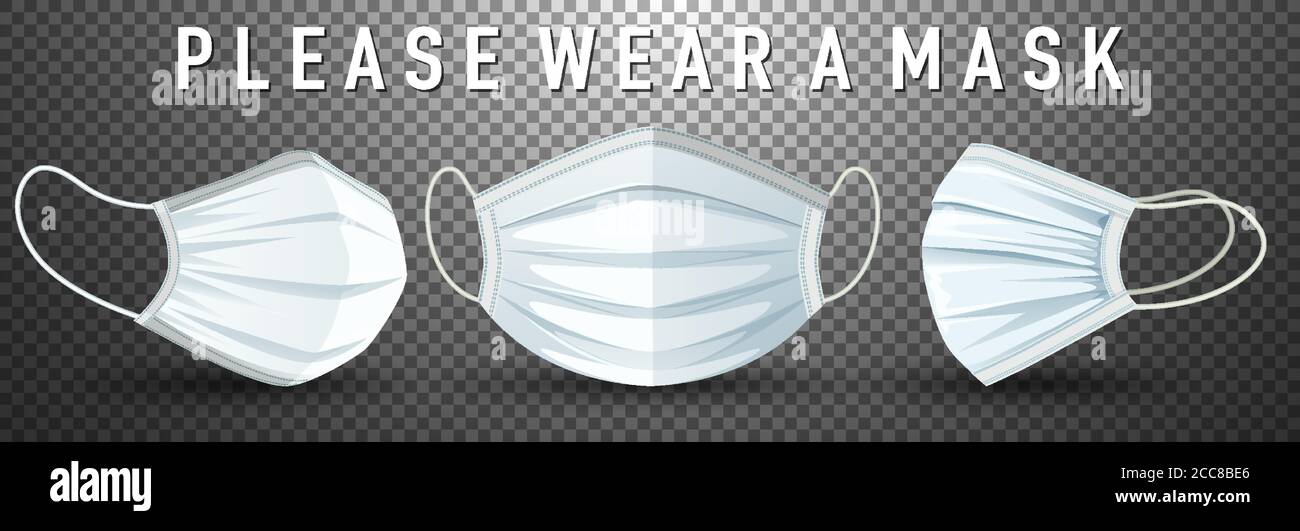 Please wear mask sign illustration Stock Vector Image & Art - Alamy