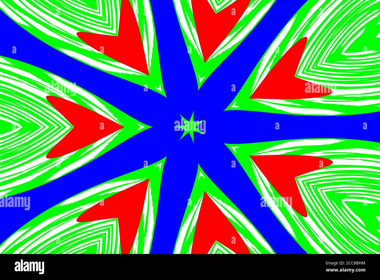 blue color drawing in kaleidoscope pattern - blue color drawing in ...