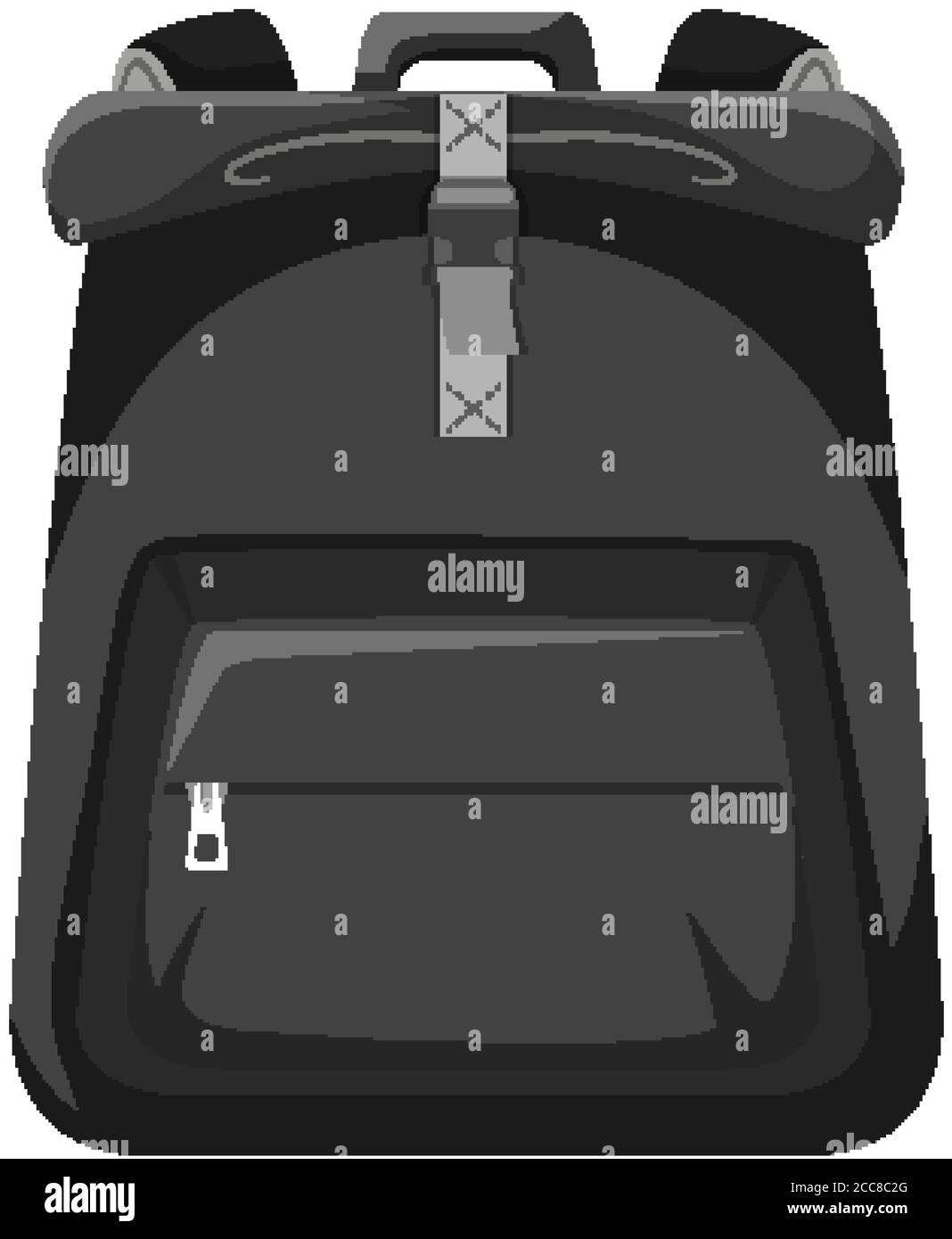 Isolated backpack on white background illustration Stock Vector Image ...